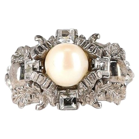 Alexander McQueen | Jewelry | Alexander Mcqueen Pearl Skull Ring In ...